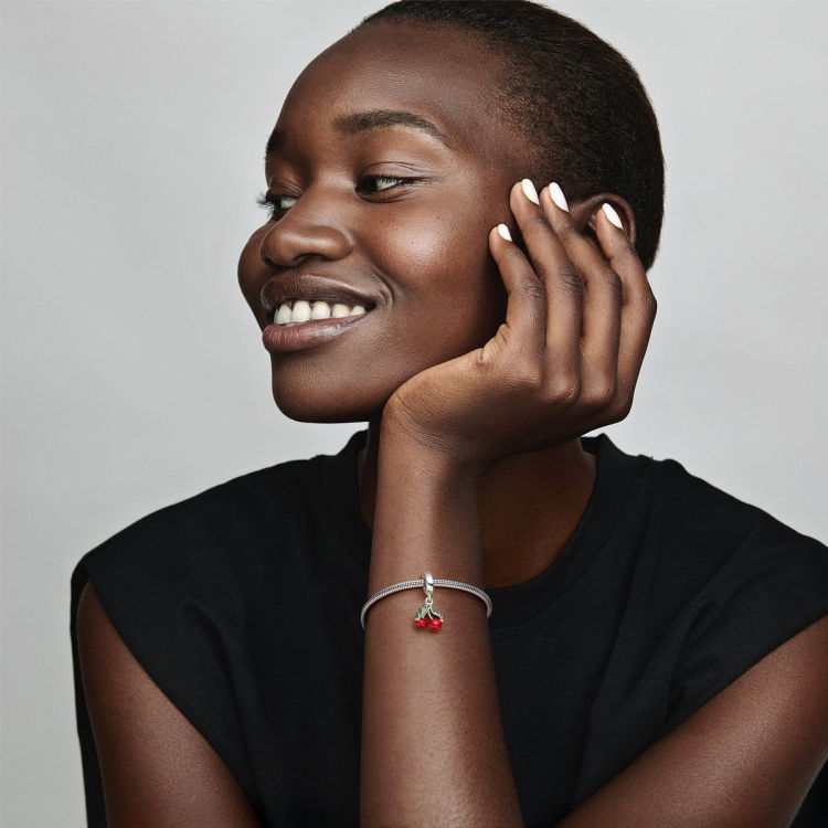 Pandora Asymmetrische Kirsche Charm - 791583C01 - Helen Kirchhofer by ...