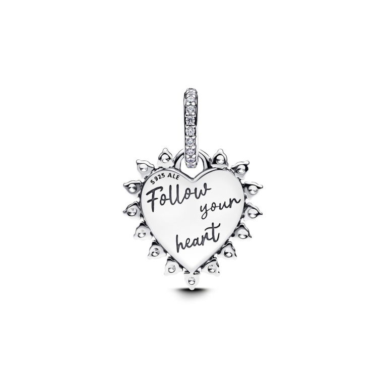 Pandora Spinnable Arrow Heart Dangle Charm - 793667C01 - Helen Kirchhofer