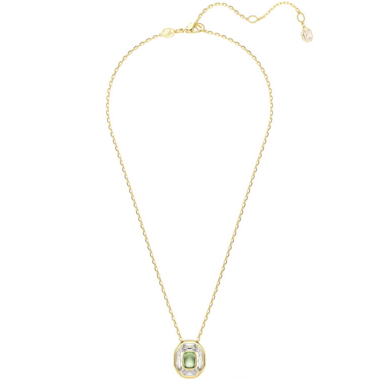 Swarovski Chroma Necklace Octagon cut Green Gold tone plated - 5705580 ...