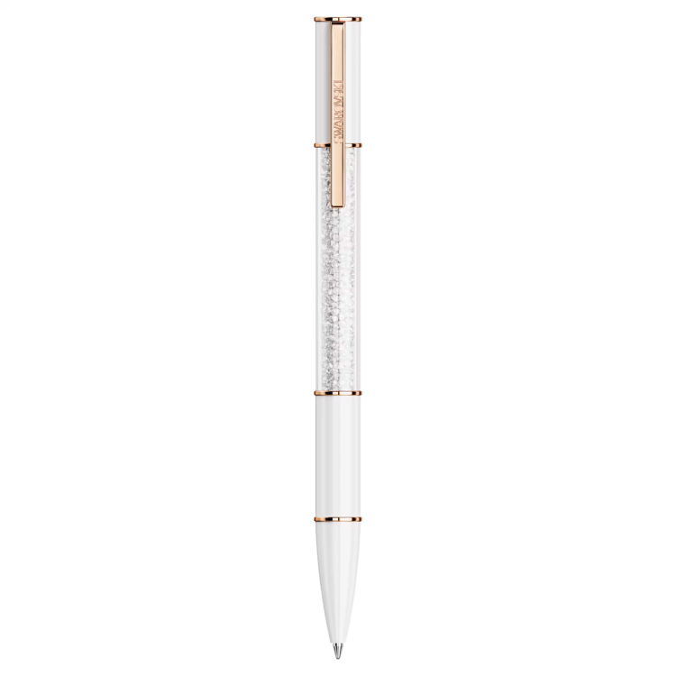 Swarovski Crystalline Ballpoint Pen White Rose gold tone plated ...