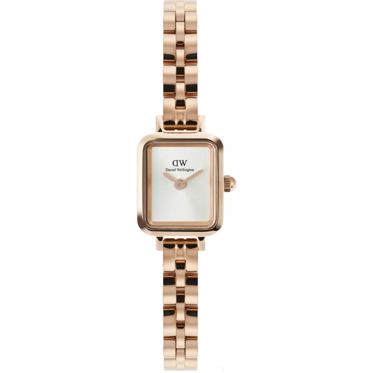 Daniel Wellington Quadro Mini Arch 3-link White Sunray Rose Gold ...