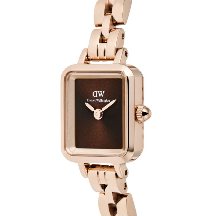 Daniel Wellington Quadro Mini Arch 3-link Amber Sunray Rose Gold ...