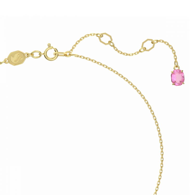 Swarovski Idyllia Halskette Blume Klein Rosa Goldlegierungsschicht ...