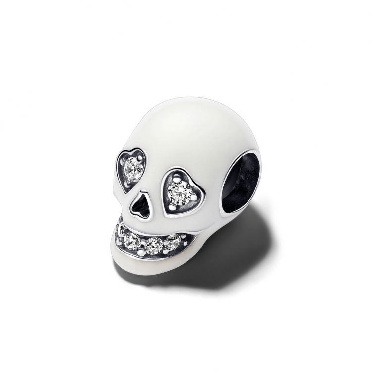 Pandora Glow in the dark Funkelnder Totenkopf Charm - 792811C01 - Helen ...