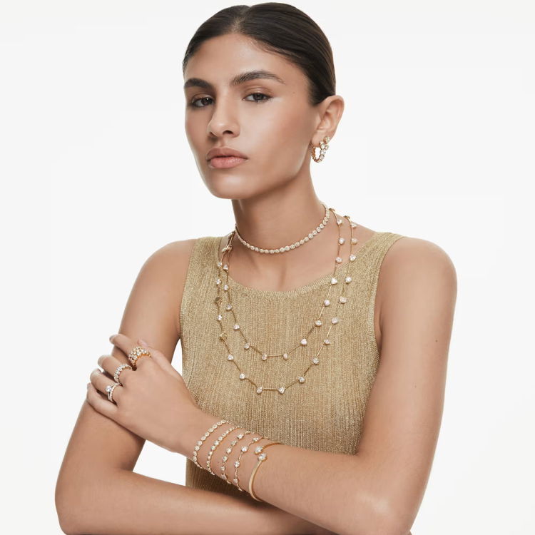 Swarovski Imber Bracelet Mixed cuts White Gold tone plated - 5705471 ...