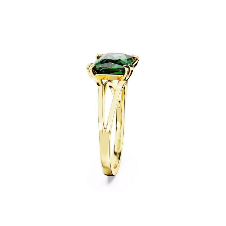 Swarovski Matrix Cocktail Ring Rechteckschliff Grün Gold - Helen ...