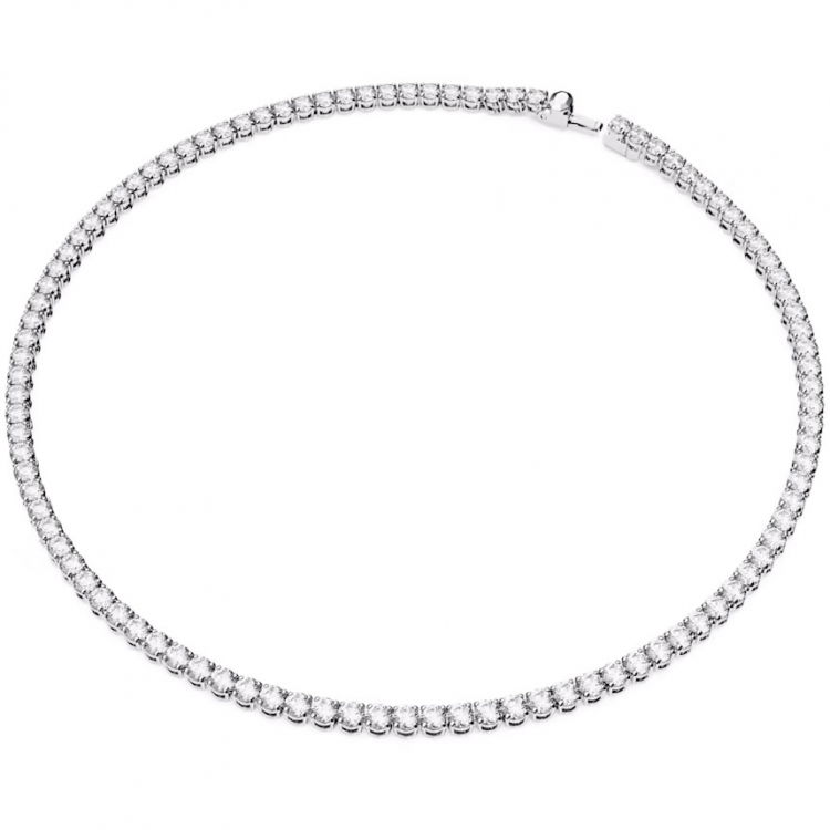 Swarovski Matrix Tennis Halskette Rundschliff Klein Weiss - Helen ...