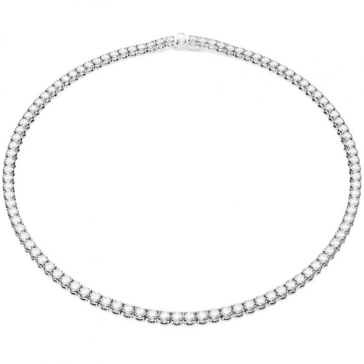 Swarovski Matrix Tennis Halskette Rundschliff Klein Weiss - Helen ...