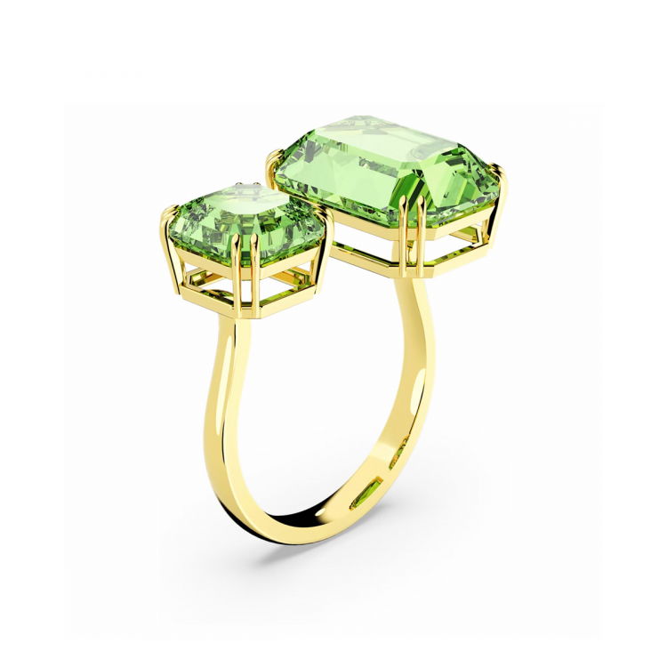 Swarovski Millenia Offener Ring Oktagon Schliff Grün ...