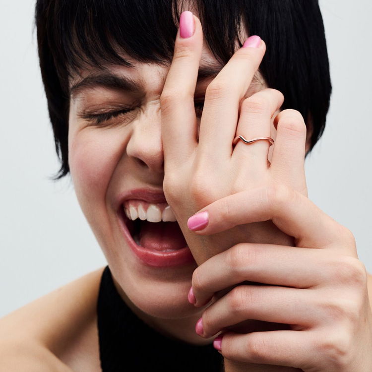 Pandora Polierte Welle Ring - 183095C00 - Helen Kirchhofer by Luxoia