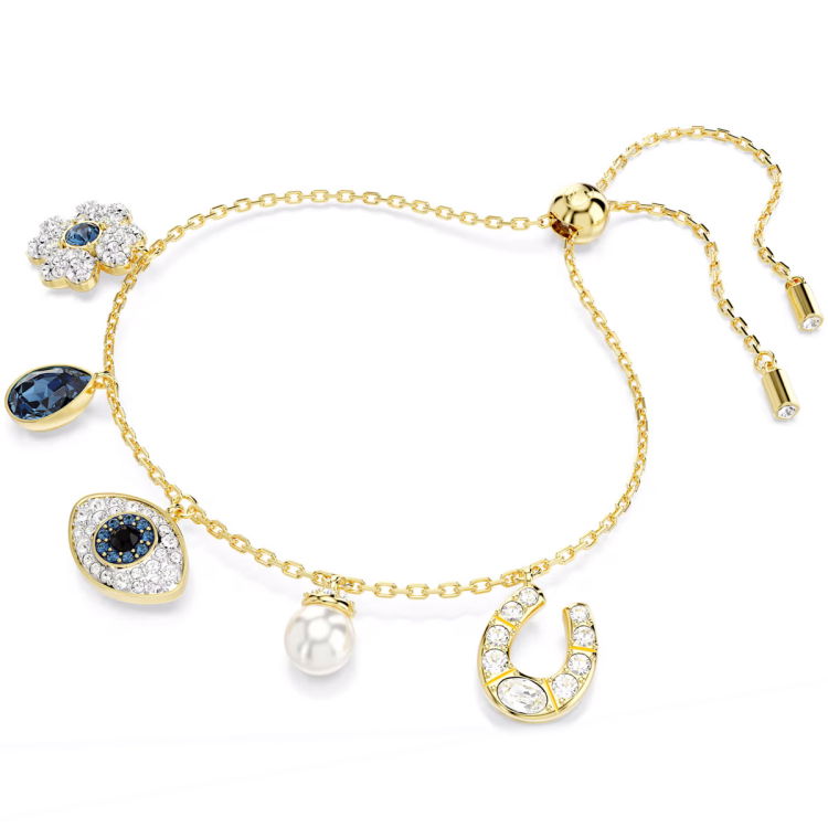 Swarovski Symbolica Bracelet Crystal pearl Clover evil eye and ...