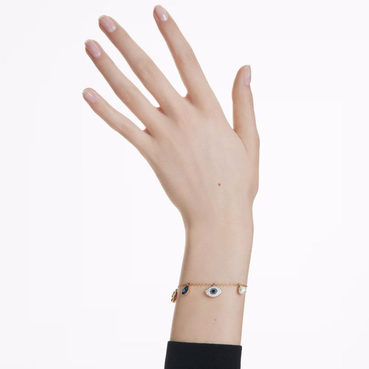 Swarovski Symbolica Bracelet Crystal pearl Clover evil eye and ...