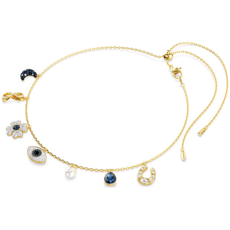 Swarovski Symbolica Halsband Mond Unendlichkeitssymbol Glücksklee ...