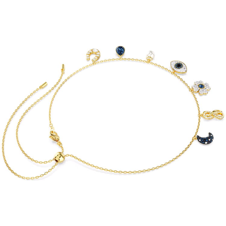 Swarovski Symbolica Halsband Mond Unendlichkeitssymbol Glücksklee ...