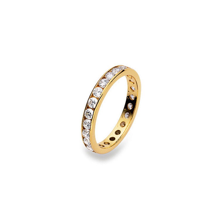 HK Gold Classics Mémoire-Ring Gelbgold 750/18k Zirkonia - Helen Kirchhofer