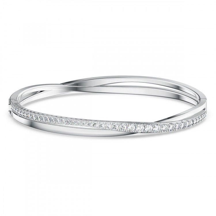 Swarovski Hyperbola Armreif Rundschliff Weiss Rhodiniert - Helen ...