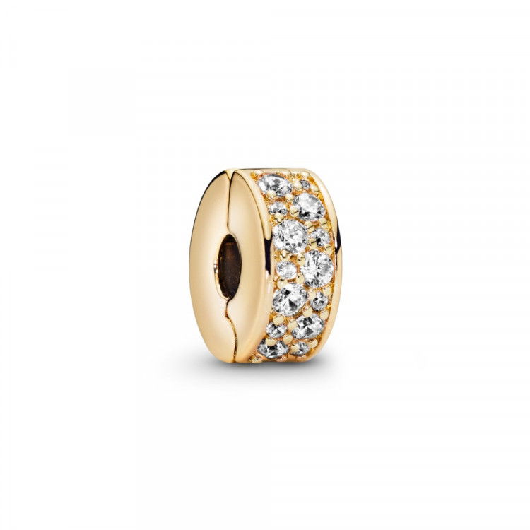 Pandora Klarer Pavé Clip Charm - 768658C01 - Helen Kirchhofer