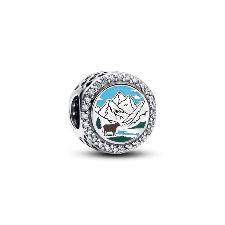 Pandora Mountain round Charm - 792016CZ_E077 - Helen Kirchhofer