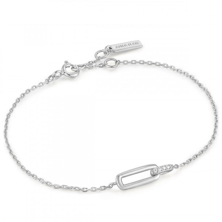 Ania Haie Silver Glam Interlock Armband - B037-01H - Helen Kirchhofer