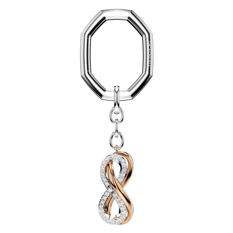 Swarovski Schlüsselanhänger Unendlichkeit Weiss Metallmix - 5687996 ...