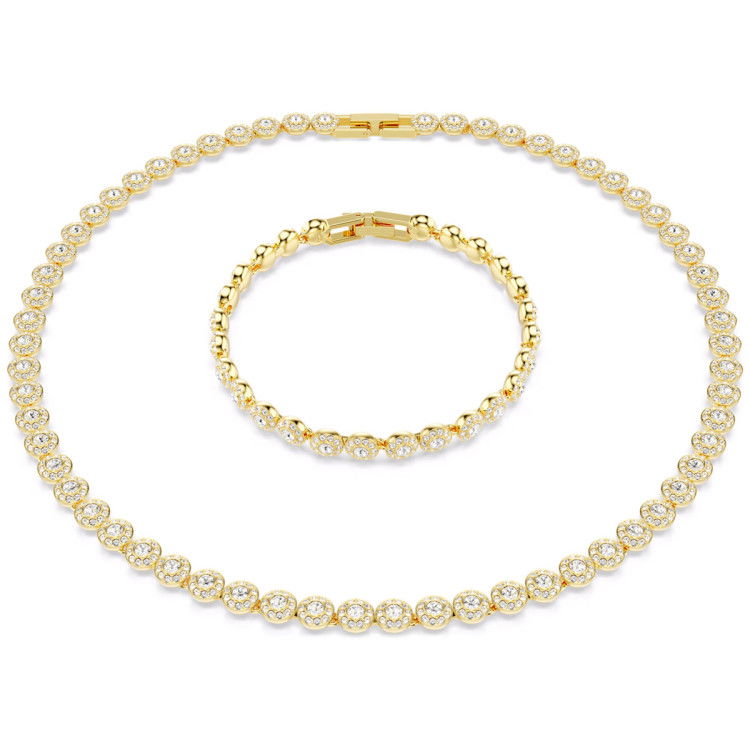 Swarovski Una Angelic Set Rundschliff Weiss Gold - 5720506 - Helen ...